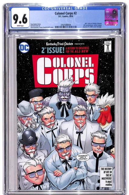 DC COMICS KFC Colonel Corps # 2 2016 San Diego bande dessinée avec SDCC ...