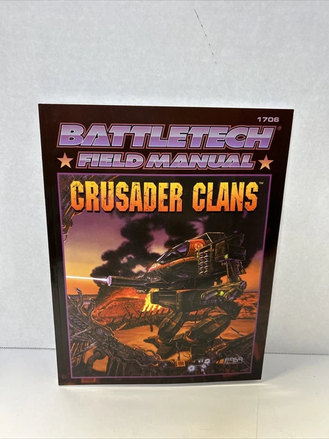 BATTLETECH FIELD MANUAL: CRUSADER CLANS By Fasa *Excellent Condition ...