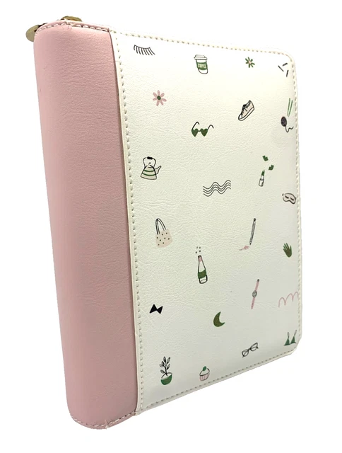 KIKKI K LEATHER Zip Planner Medium Your Story Pink with Gift Box LIKE ...