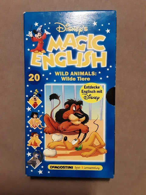 MAGIC ENGLISH 20 Wild Animals Wilde Tiere Disney VHS Kassette Englisch ...