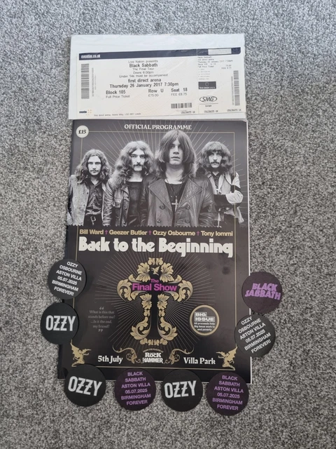 OZZY OSBOURNE BACK To The Beginning Pack, With 2017 Final Tour Sabbath ...