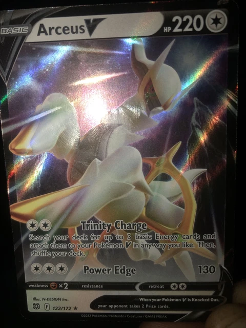 POKÉMONKARTEN ARCEUS V HP 220 Trinity Charge Power Edge 130. F 122/172 ...