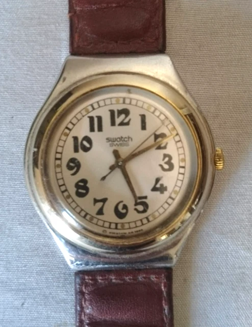 VINTAGE BELLE MONTRE SWATCH SWISS AG 1993 Irony Big YGS100 fonctionne ...