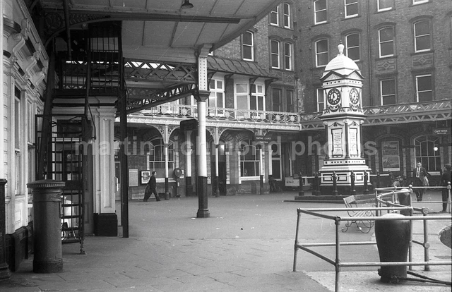 HOLYHEAD STATION FORECOURT & Clock Tower 26.8.64 Railway Negative RN308 ...