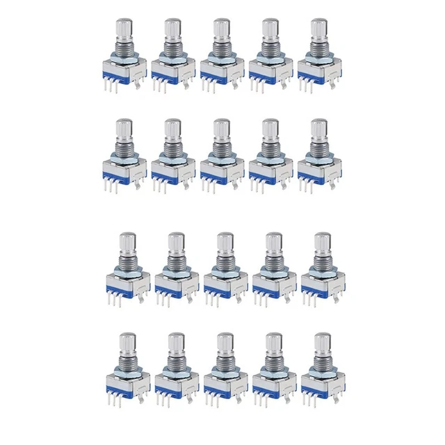 360 Degree Rotary Encoder Code Switch Digital Potentiometer Ec11 5 Pins 15med 26 39 Picclick Au