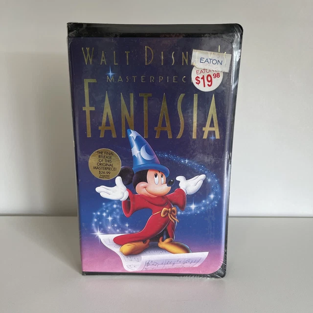 WALT DISNEY'S MASTERPIECE Final Release Fantasia VHS Sealed New $19.95 ...