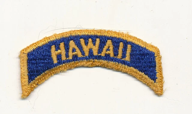 HAWAII TAB PATCH blue gold US Army post WWII Cold War era rare $75.99 ...