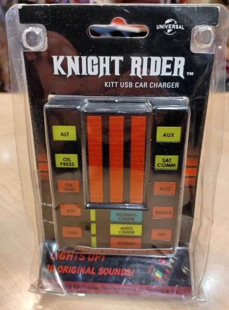 UK THINK GEEK Universal Knight Rider Kitt Car USB Charger With Lights ...