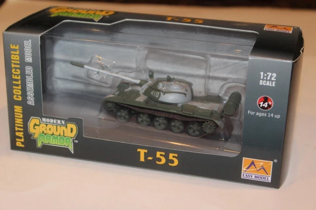 EASY MODEL MODERN Ground Armor T-55 Tank USSR Army 1:72 Scale - New £18 ...