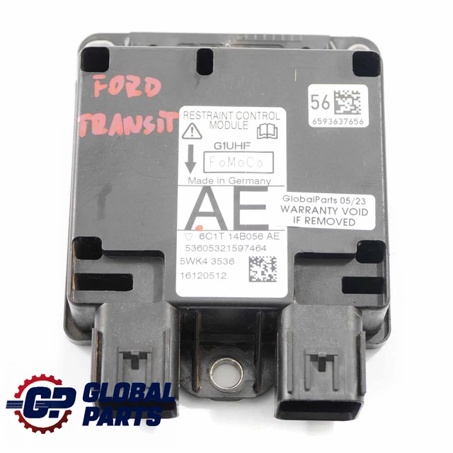 FORD TRANSIT AIRBAG Module Airbag Control Unit ECU 6C1T14B056 EUR 24,95 ...