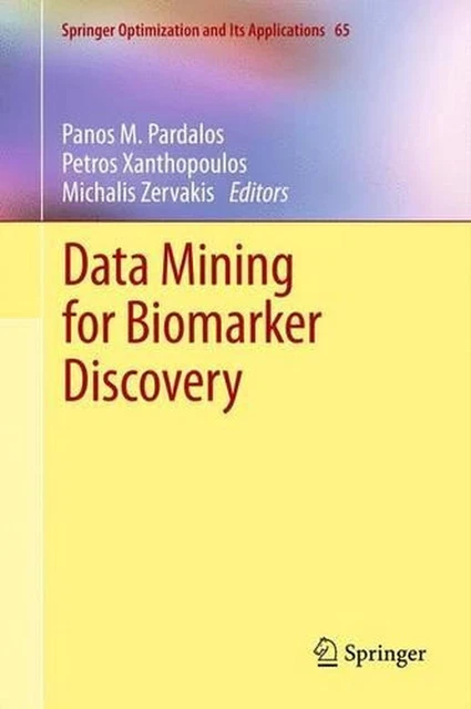 DATA MINING FOR Biomarker Discovery par Panos M. Pardalos (anglais) Paperback Boo EUR 139,96 ...