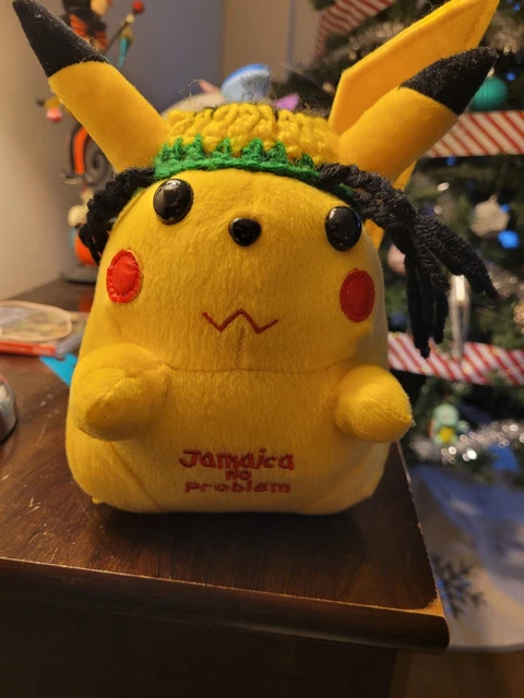 POKÉMON JAMAICAN PIKACHU Plush Toy Grail Very RARE Jamaica No Problem ...