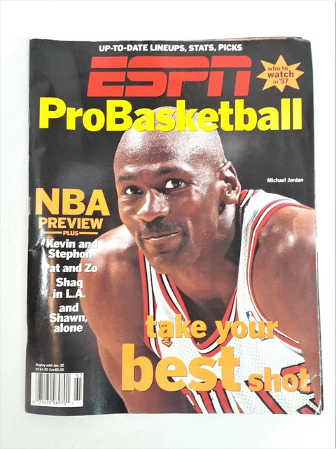 MICHAEL JORDAN COVER ESPN Magazine Pro Basketball 1996-1997 NBA Preview ...