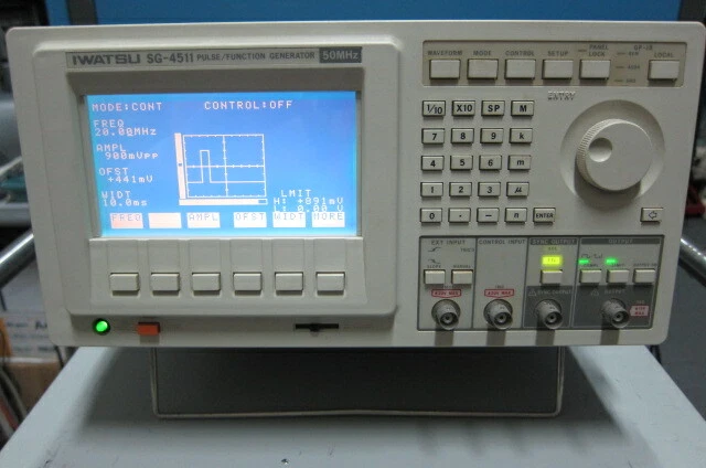 IWATSU SG-4511 IMPULS-/FUNKTIONSGENERATOR, 1mHz-50MHz, mit GPIB ...
