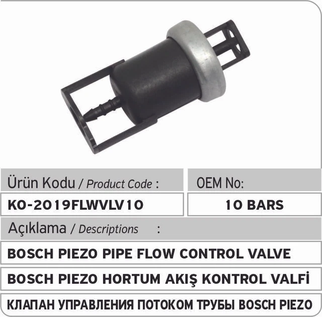 BOSCH PIEZO INJECTOR Return Pipe Set Control Valve £14.05 - PicClick UK