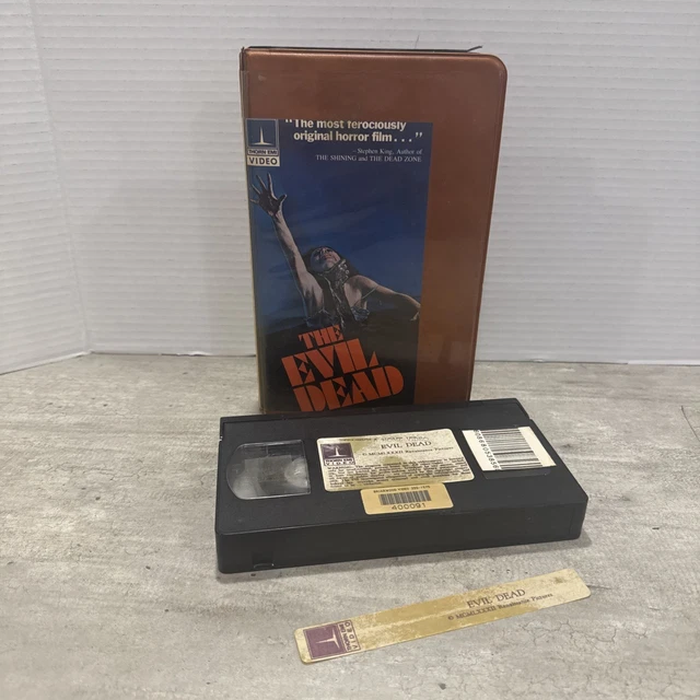 THE EVIL DEAD Vhs Clamshell - Thorn Emi Video Renaissance Pictures ...