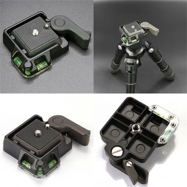 FOR DSLR CAMERA Quick Release Plate 1/4"-3/8" Clamp Monopod Replacement ...