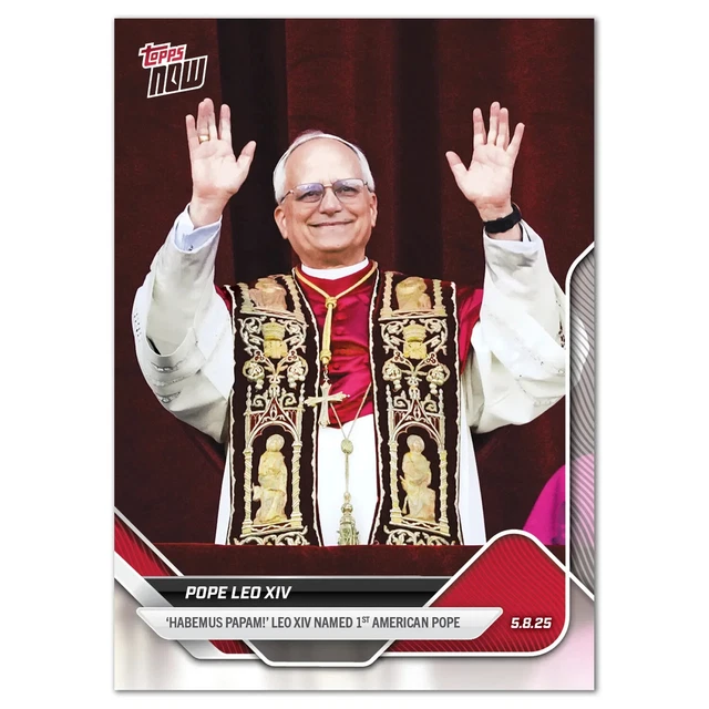 POPE LEO XIV "Robert Francis Prevost" 2025 Topps NOW - Card POPE $21.77 ...