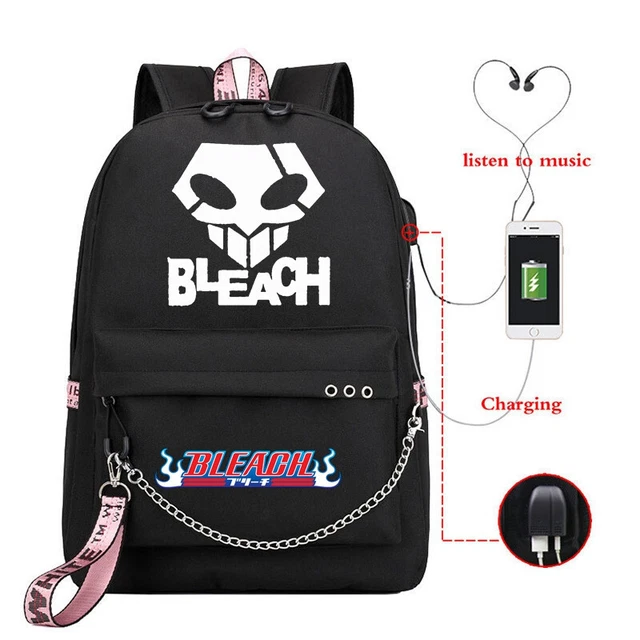 BLEACH KUROSAKI ICHIGO Backpack Student School Bag Cartoon Travel ...