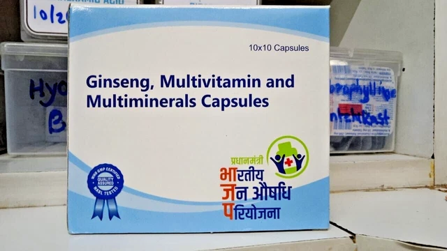 JAN AUSHADHI MULTIVITAMIN for Men / Women 100 Capsules - Vitamins and ...
