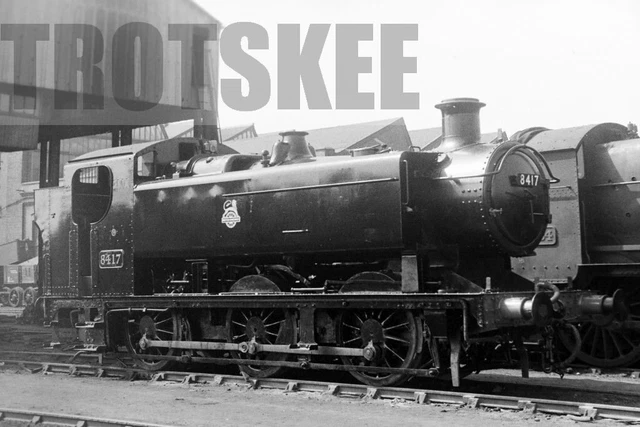 35MM NEGATIVE BR British Railways Steam Loco 8417 Class 94XX 1956 £4.99 ...