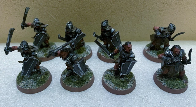 WARHAMMER LORD OF the Rings MESBG metal Isengard Uruk-hai Scouts x8 EUR ...