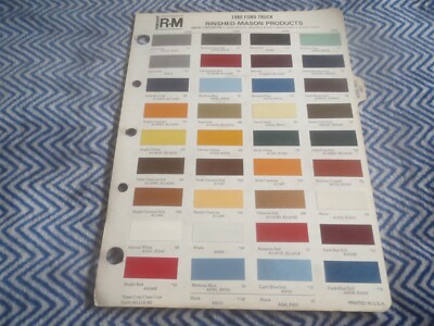 1979 FORD TRUCK Color Chips Chart Brochure EUR 6,85 - PicClick DE