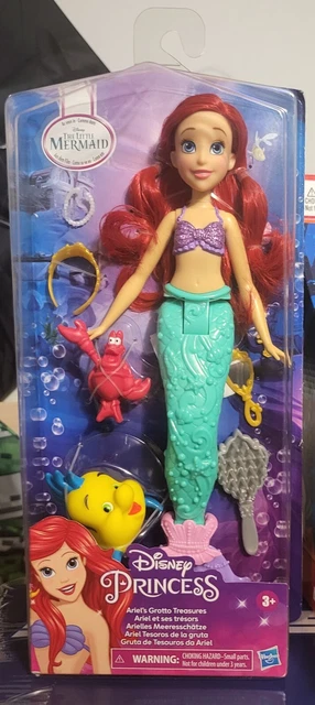 DISNEY PRINCESS ARIEL'S Grotto Treasures Doll Sebastian & Flounder ...