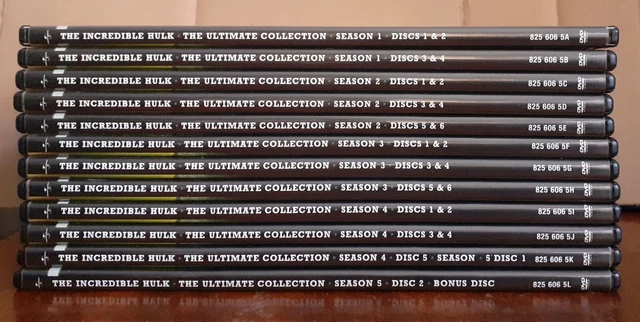 THE INCREDIBLE HULK: The Complete Seasons 1-5 DVD Bundle Ultimate ...