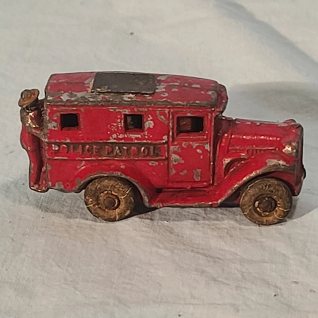 Vintage Savoye Pewter Toy Company Police Patrol Truck Van Vehicle 1930s 11479 Picclick Au