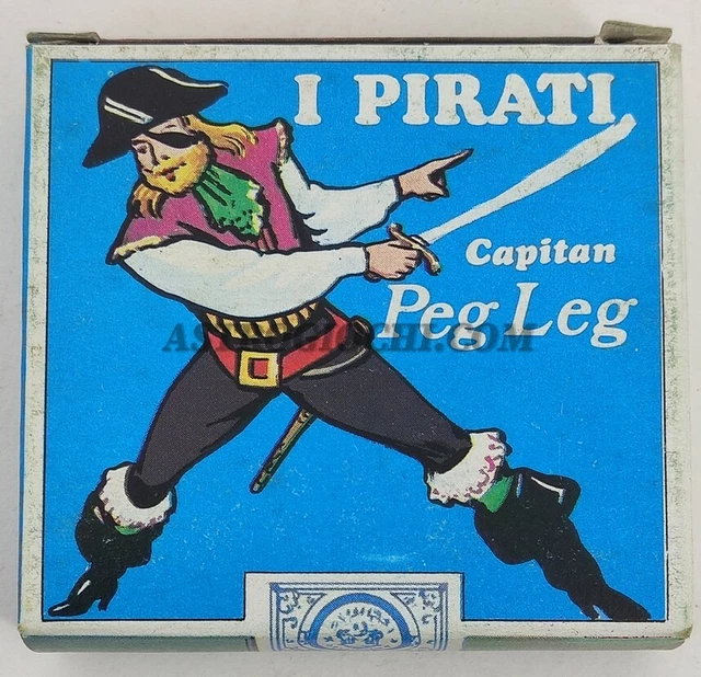 STECKFIGUREN COMPONIBILI GIOCAS Kinder Pirati Captain Peg Leg Vintage ...
