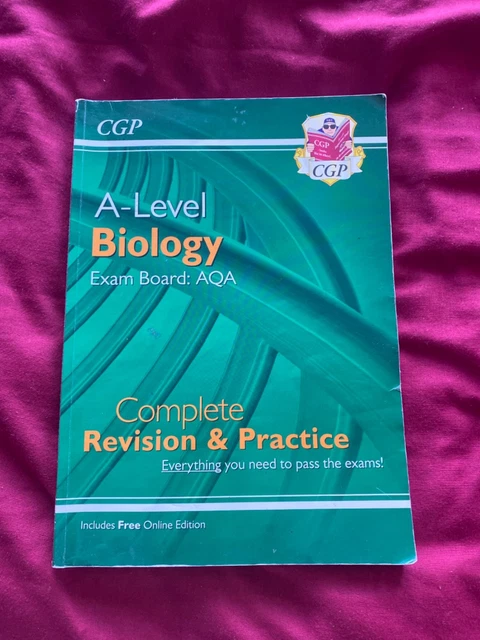 CGP AQA A-LEVEL Biology Complete Revision and Practice Guide £8.64 ...