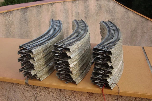 MARKLIN HO VOIE M BON LOT DE 30 RAILS COURBES 1/1 45 ° REF 5120 x 30 ...