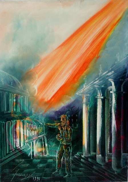 DIPINTO OLIO SU Tela Di Umberto Fracassi Del 1991 Gueri Da Santomio ...