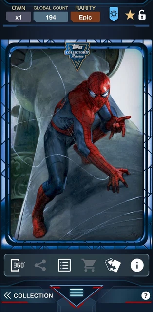 TOPPS MARVEL COLLECT Spider-Man Collector's Reserve Fusion 2023 Epic ...