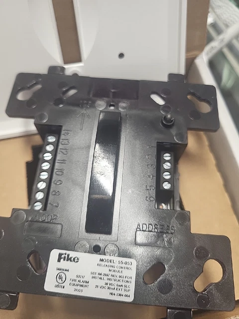FIKE 55-053 INTELLIGENT Fire Alarm Monitor Module With Faceplate ...