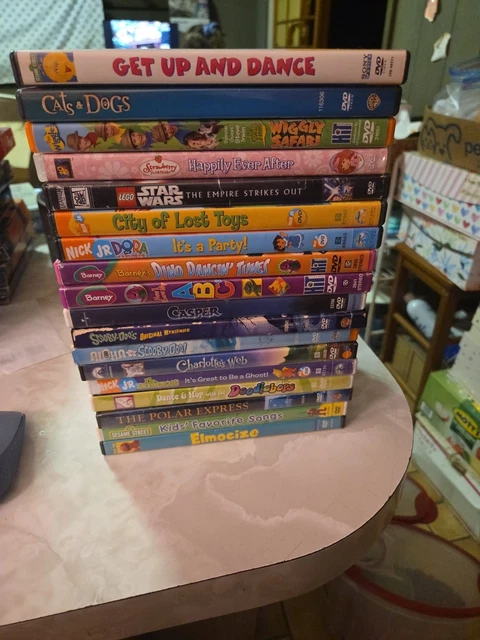 WHOLESALE KIDS DVD Lot Of 17 Dvds & 1 Case Only Untested For Resellers ...