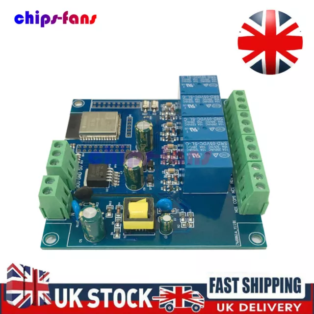 AC/DC ESP32 WIFI Bluetooth 4CH Relay Module ESP32-WROOM Development ... AC/DC ESP32 WIFI Bluetooth 4CH Relay Module ESP32-WROOM Development ...