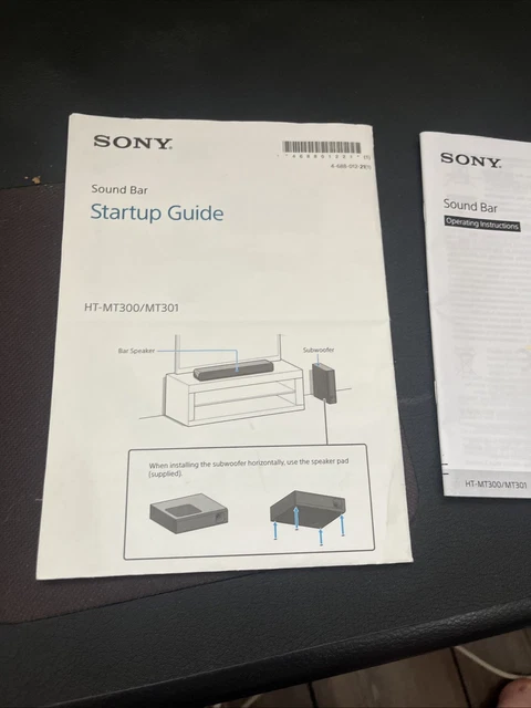 SONY HT-MT300 SOUND Bar Wireless Subwoofer USED IN FULL WORKING ...