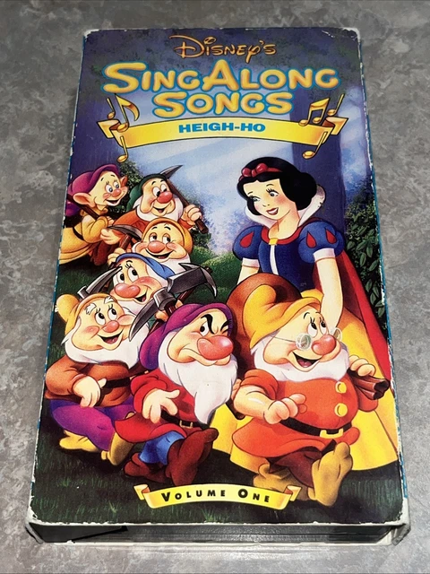 DISNEYS SING ALONG Songs - Snow White: Heigh-Ho (VHS, 1994) ***TESTED ...