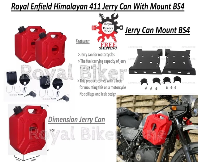 ROYAL ENFIELD &HIMALAYAN 411cc"Bs4 "Jerry Can For 5 Liters With Jerry ...