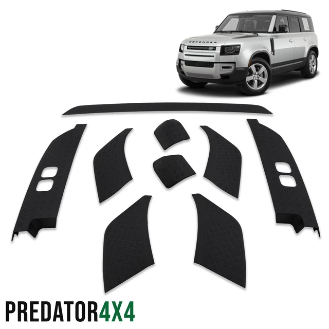 9 PIECE CHEQUER Plate Trim Full Body Kit For Land Rover Defender L663 ...
