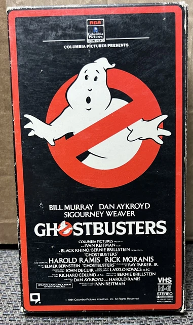 GHOSTBUSTERS VHS TAPE 1985 Red Border Bill Murray Comedy Movie £36.76 ...