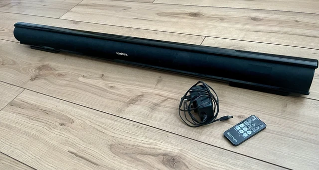 GOODMANS BLACK ELECTRIC Powered Bluetooth Soundbar With Remote Control ...