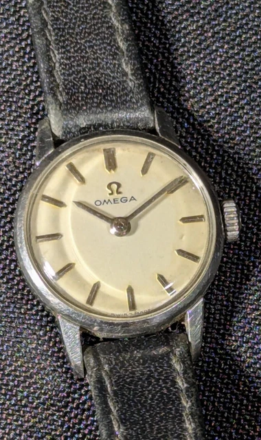 OMEGA VINTAGE LADIES watch dagger markers 1960s model not identified £ ...