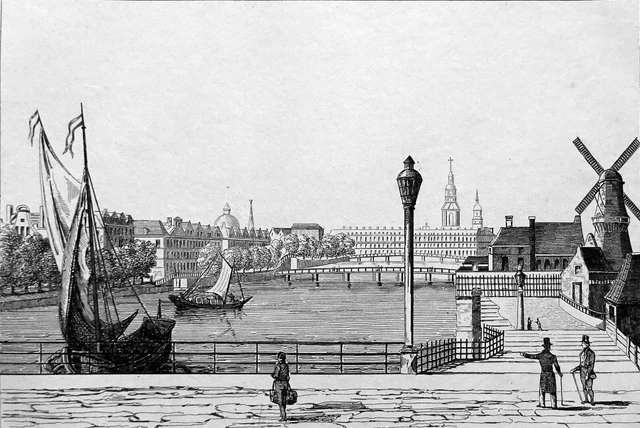 AMSTERDAM AU DÉBUT du 19e siècle - Gravure du 19e siècle EUR 24,50 ...
