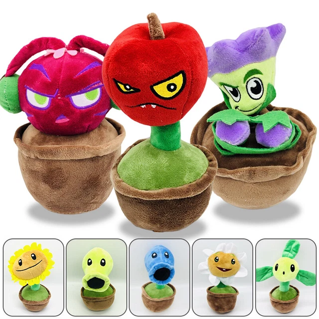 PLANTS VS ZOMBIES Plush Toys PVZ Soft Stuffed Doll Flower Pot Toy for ...