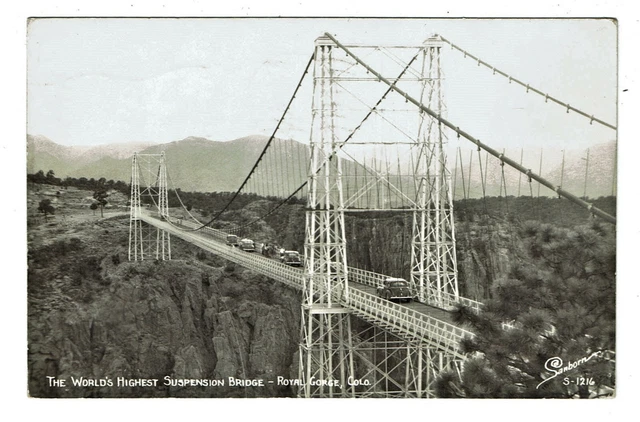 ROYAL GORGE COLORADO world's highest suspension bridge Sanborn photo ...