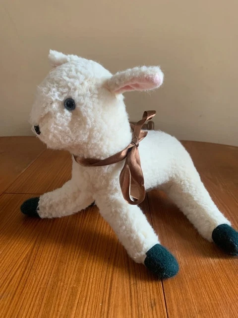 VINTAGE 1970S STANDING Lamb / Sheep Soft Plush Toy Cream £22.89 ...