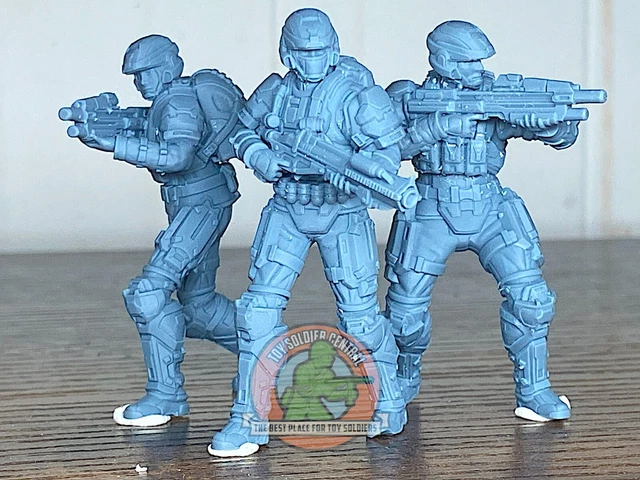 JOUET HALO SOLDIERS - Reach Army Trooper 54 mm (échelle 1:32) - 10 Man ...
